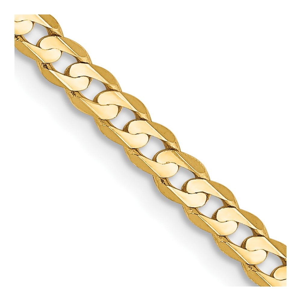 Auriga Fine Jewelry 14K Yellow Gold 3mm Open Curb Chain Necklace 18inch ...