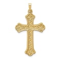 Auriga Fine Jewelry 14K Yellow Gold Hollow Woven Fleur de Lis Cross ...