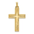 Auriga Fine Jewelry 14K Yellow Gold Polished Latin Cross Pendant for ...