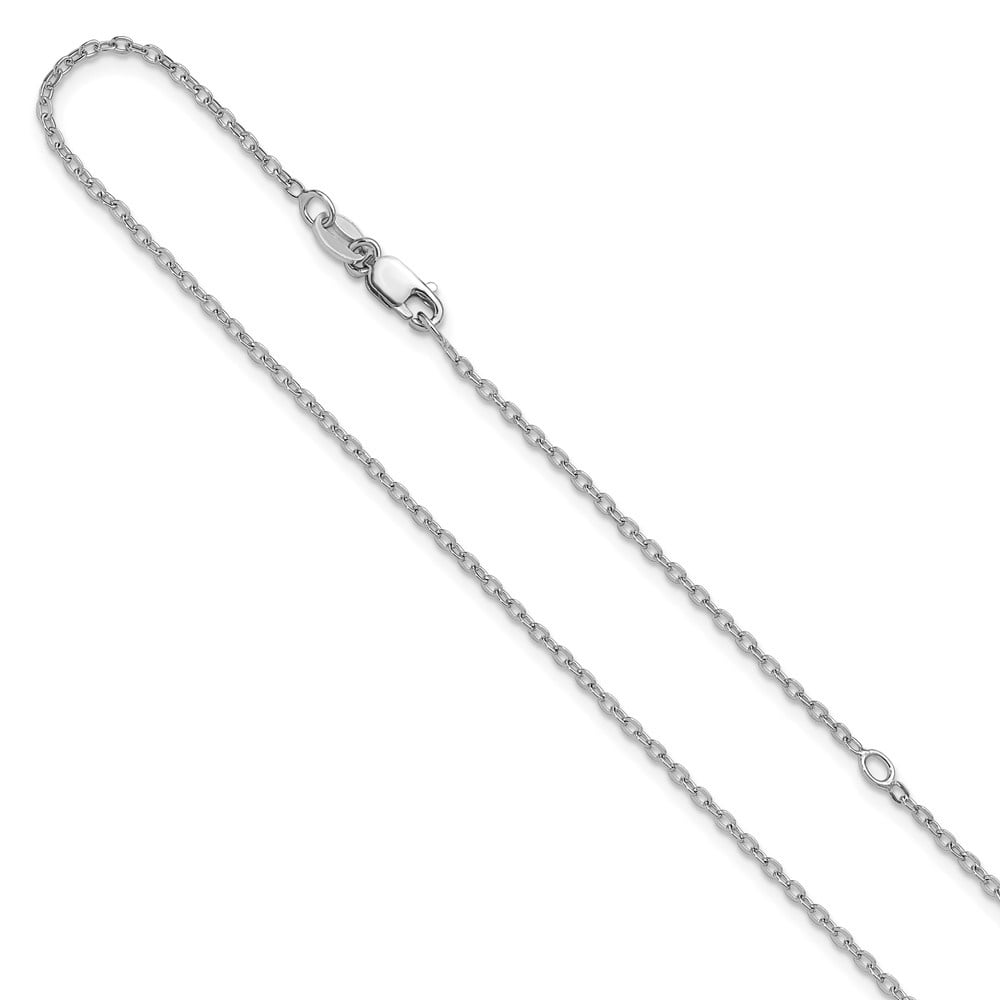Auriga Fine Jewelry 925 Sterling Silver 1.2 mm Cable w/2in Extender ...