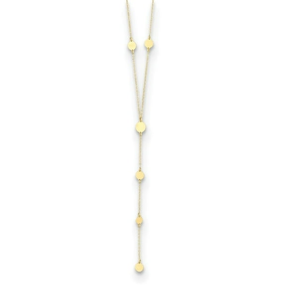 Auriga Fine Jewelry 14K Yellow Gold Circle Disc Station Y-Drop Chain ...