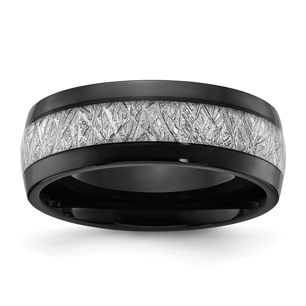Auriga Fine Jewelry Stainless Steel Black IP-plated with Imitation ...