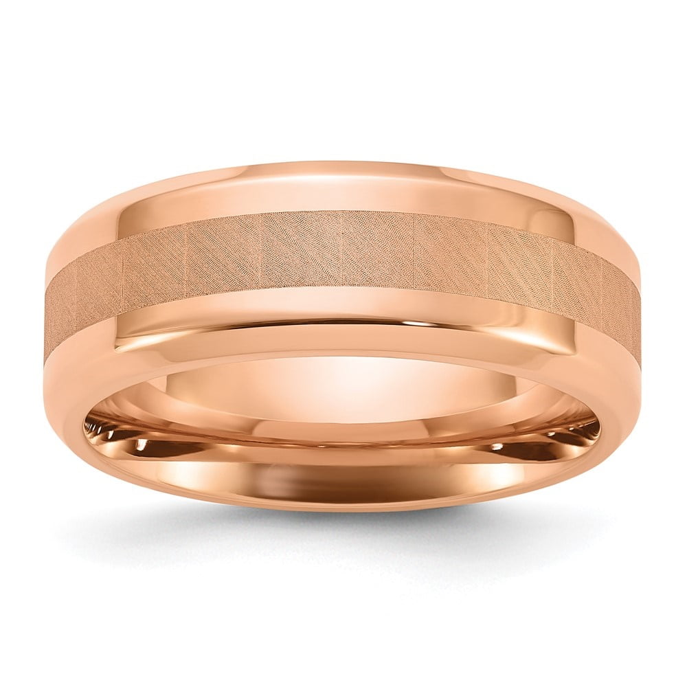Auriga Fine Jewelry Stainless Steel Polished Rose IP-plated with ...