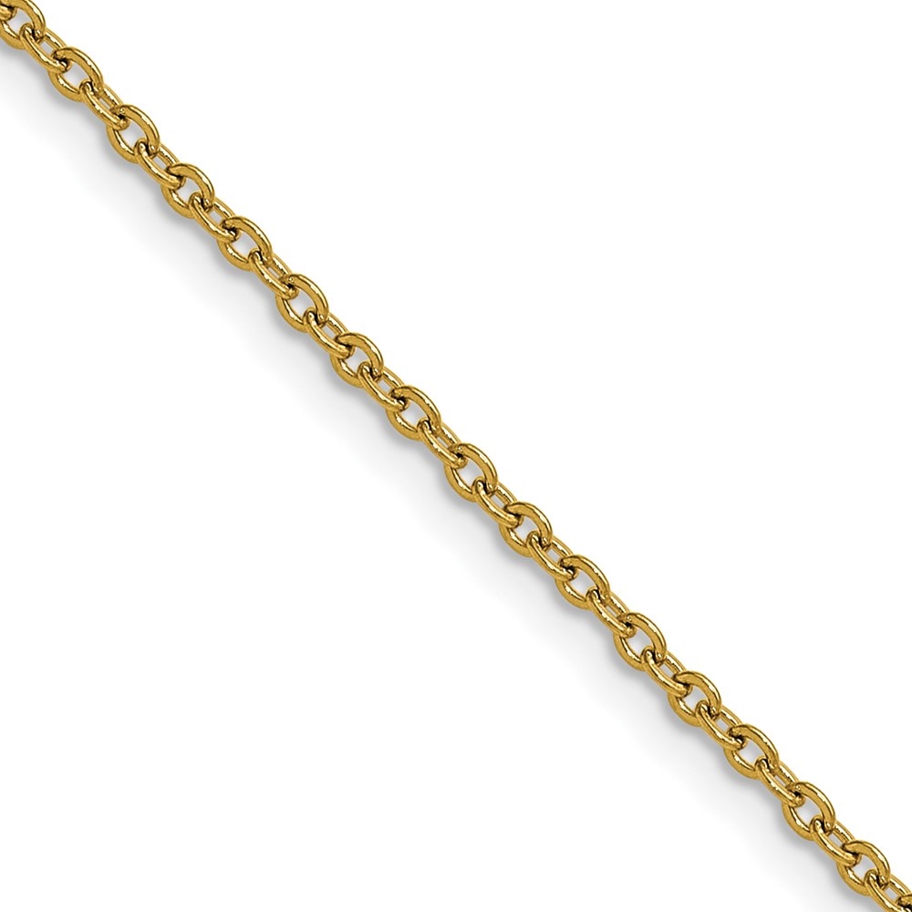 Auriga Fine Jewelry Stainless Steel Polished Yellow IP-plated 1.9mm 22 ...