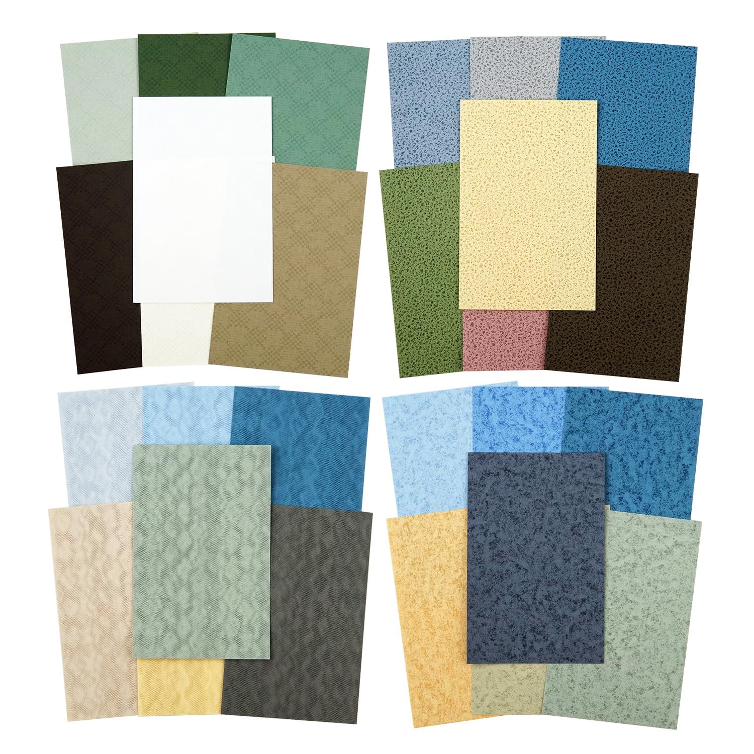 AuriicLeaf Textured Scrapbook Paper TSF6 Set, 120 PCS Retro Decorative ...