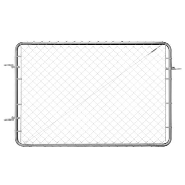 Favory Chain Link Fence Gate, Adjustable Chain Link Fence Panel, Garden ...