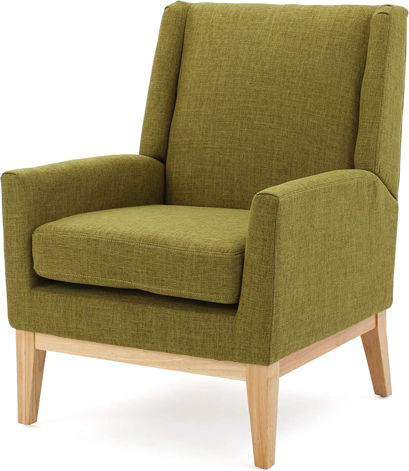 Aurla Fabric Accent Chair, Green - Walmart.com