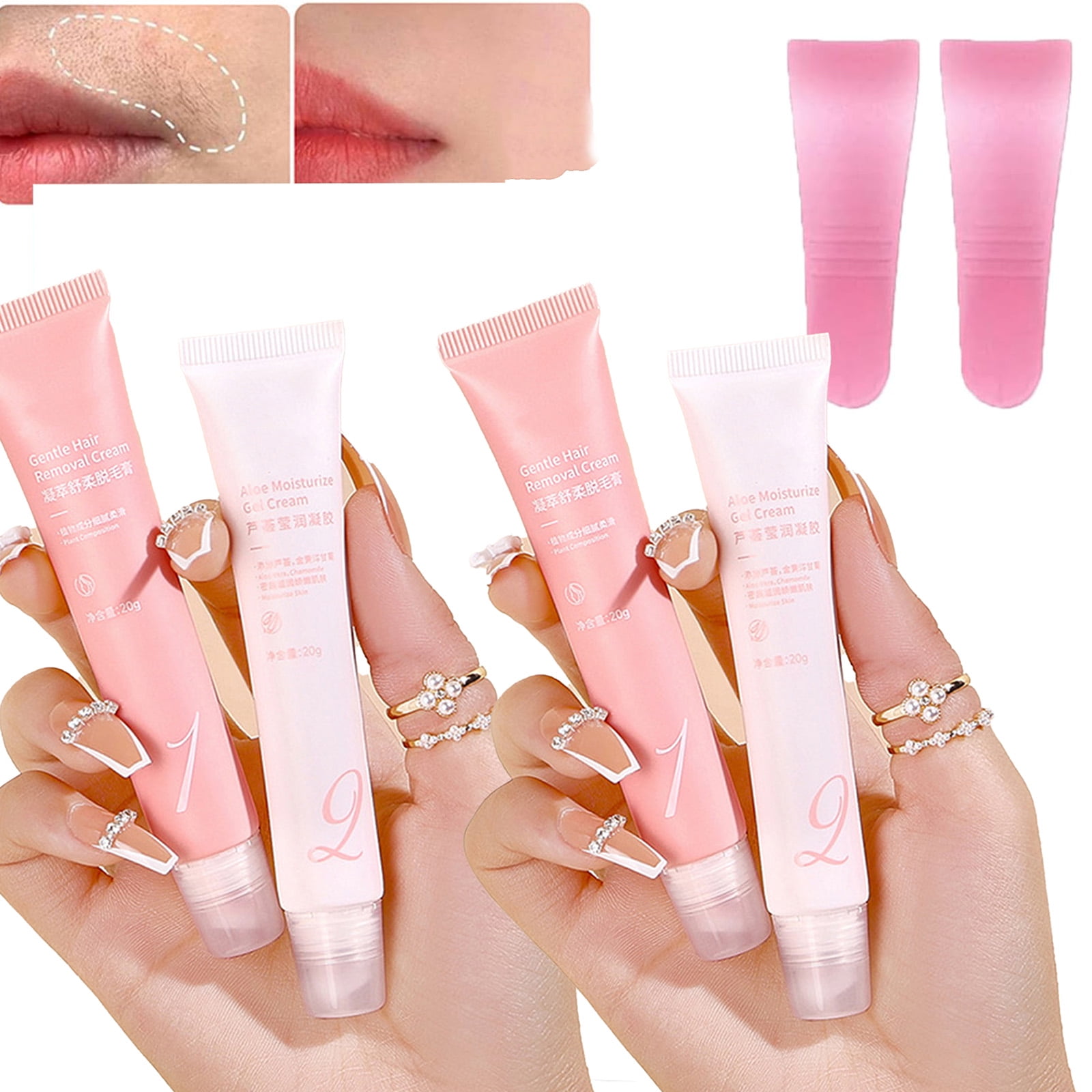 Aurlix Hair Remover Cream for Face, Inferright Facial Removal Cream Kit, Aurlux Instant Hair ...