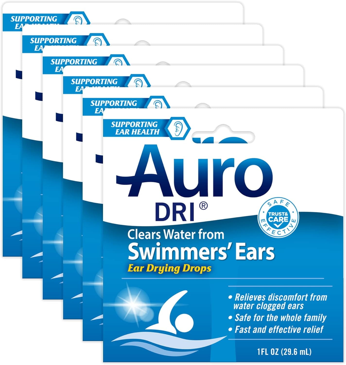 Auro DRI Ear Water Drying Aid (Pack of 6) - Walmart.com
