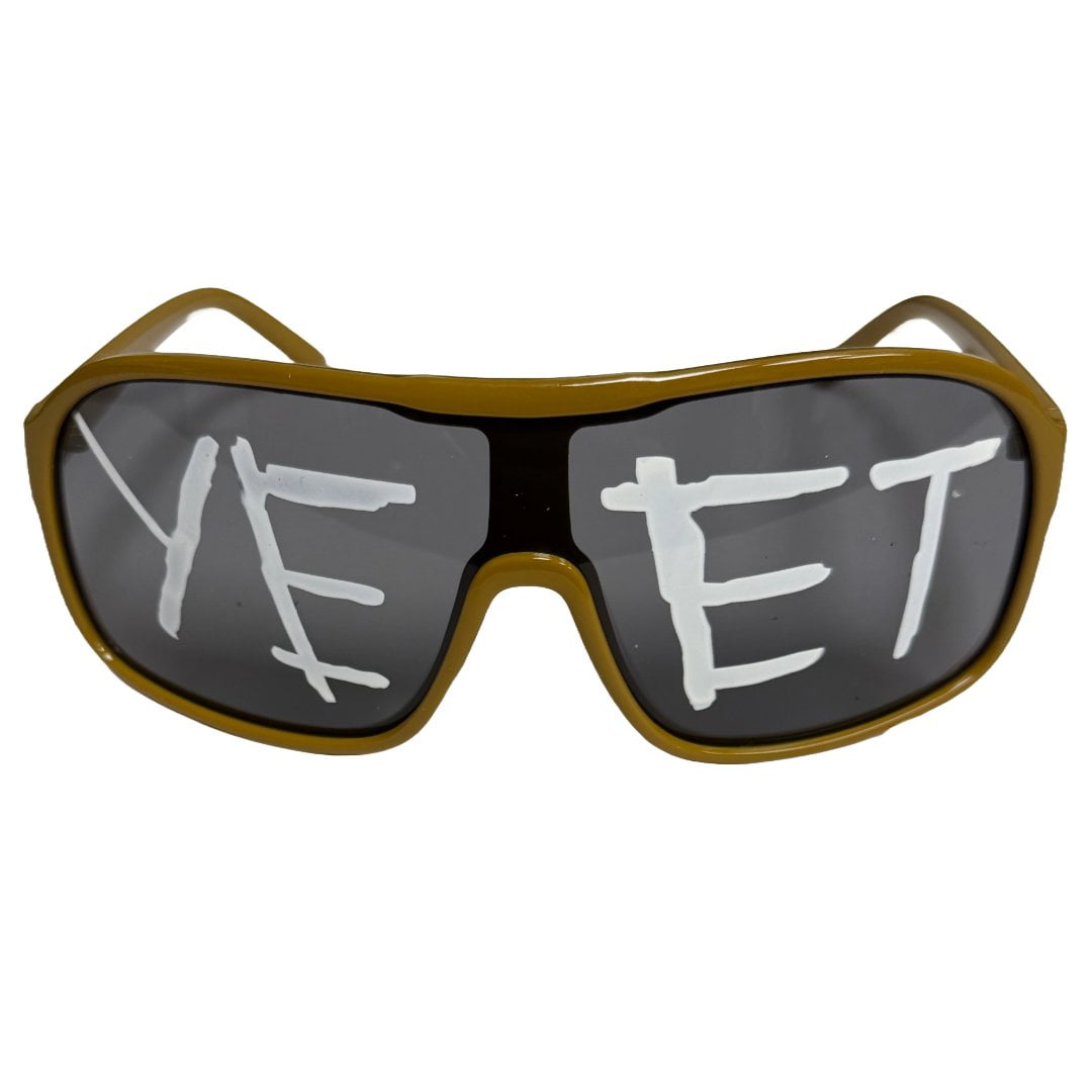 E.W.S. Auro Gold Yeet Sunglasses, Handmade Cosplay Accessory, 100% UV ...