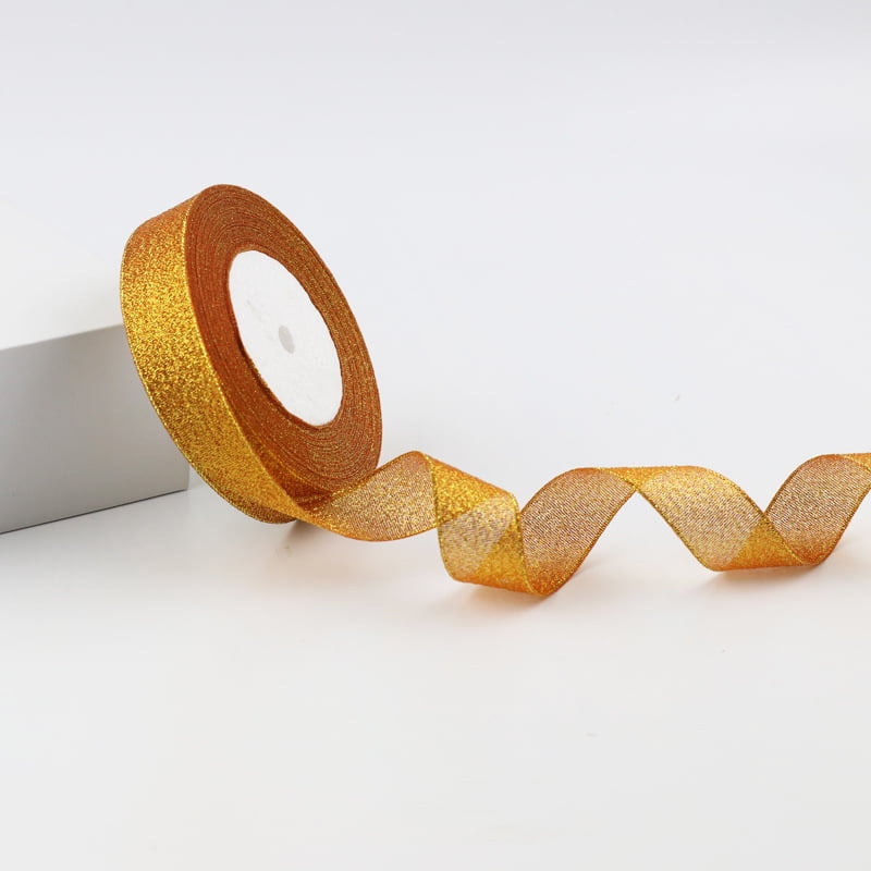 Auroal orange-yellow transparent ribbon, 2 pieces 0.79 inches wide and ...