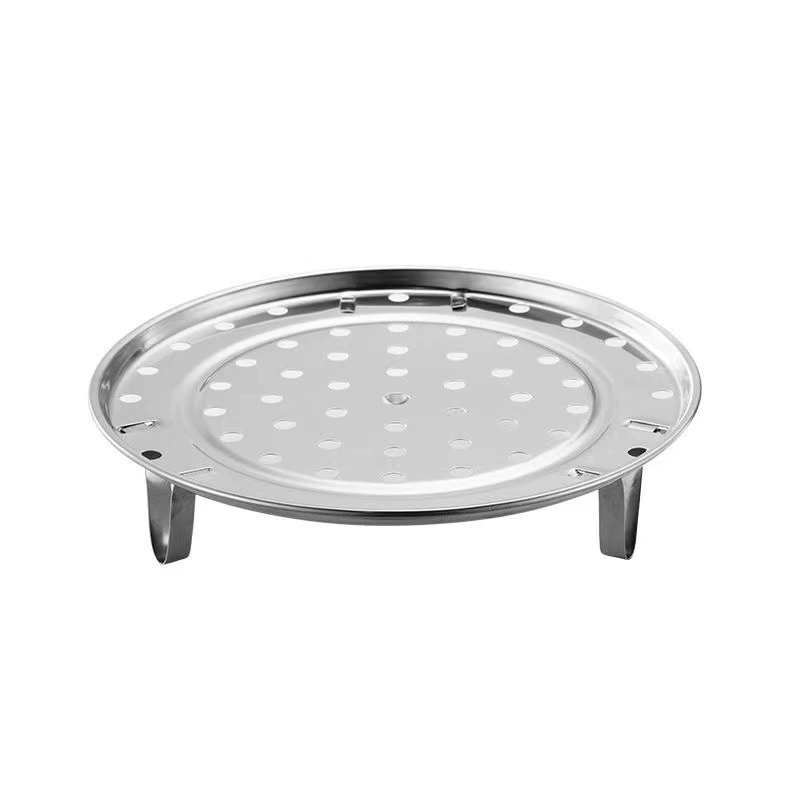 Auroal stainless steel circular steamer rack, used for steamer cookware ...