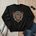 Aurochs Shield Heraldic Color Graphic Design Historical Art Sweatshirt ...