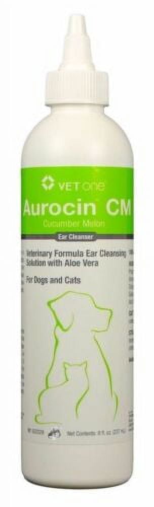 Vet One Aurocin CM Pet Ear Cleanser, Soothing Cleaning Solution with ...