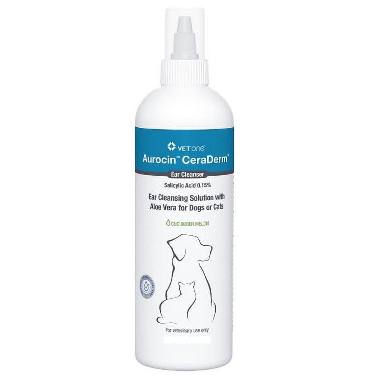Aurocin CeraDerm Ear Cleanser for Dogs & Cats (16 oz) - Walmart.com