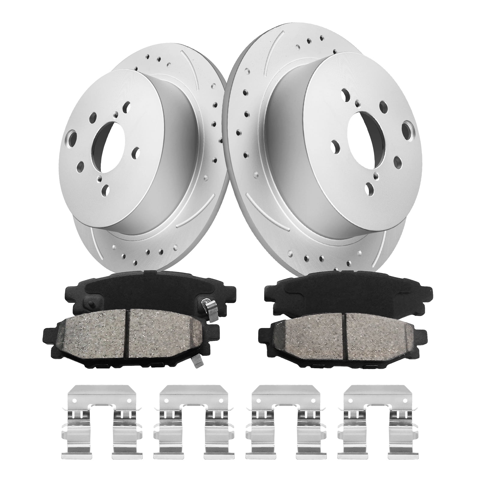 Aurogenix Rear Brake Kit, Compatible with 2016-2023 Subaru Crosstrek ...