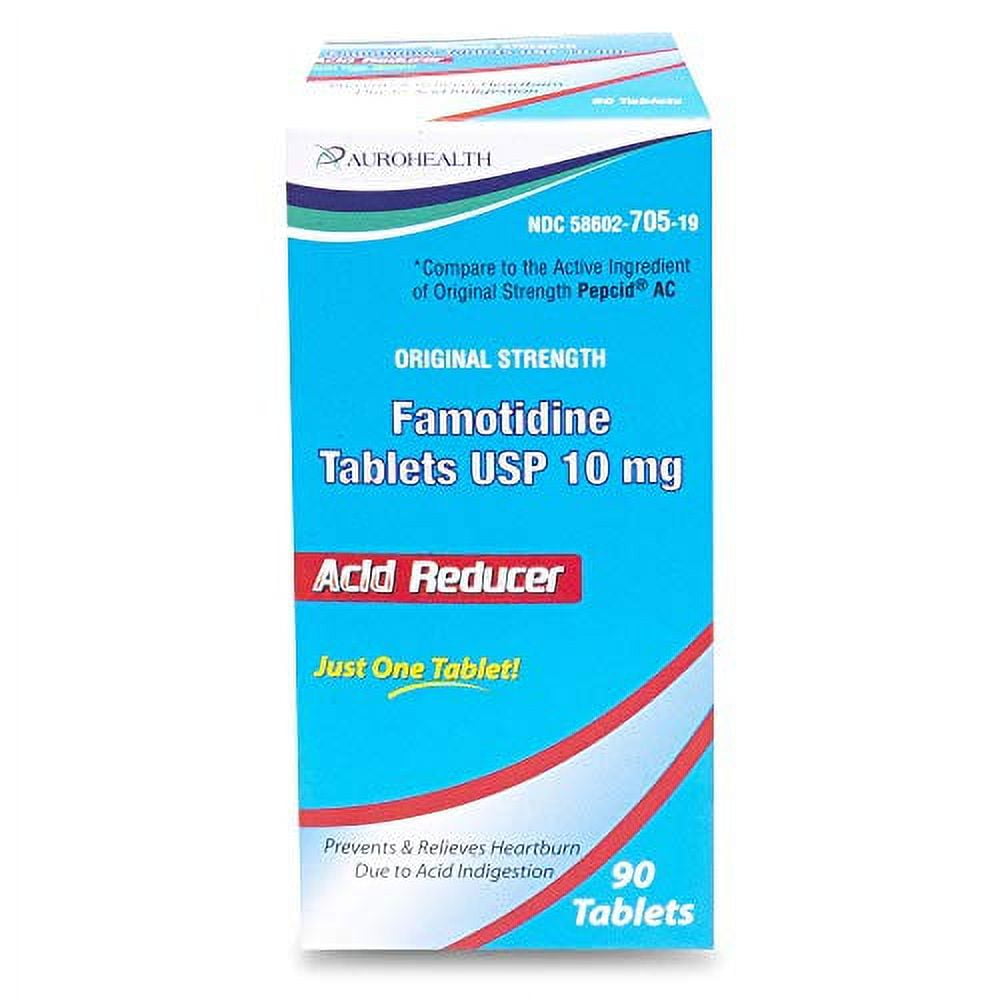 Aurohealth Famotidine Tablets USP 10mg 90ct - Walmart.com