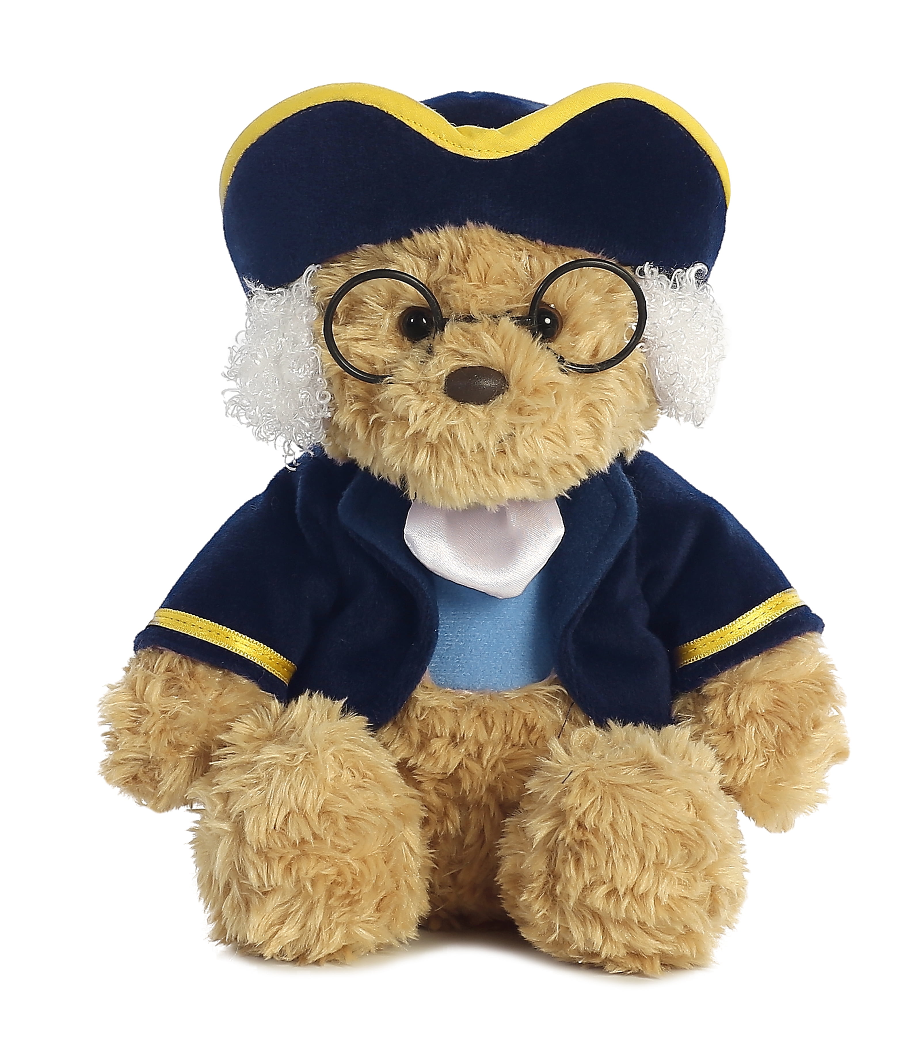 Aurora - Medium Brown Bear - 10" Ben Franklin Bear - Snuggly Stuffed Animal - Walmart.com