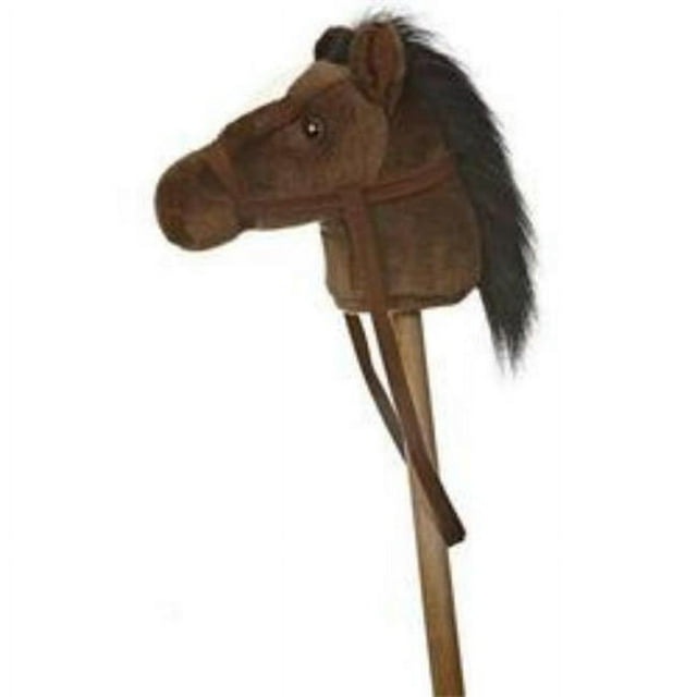 Aurora 02466 37 in. Giddy Up Stick Pony Ride-On Paint Horse Stuffed ...