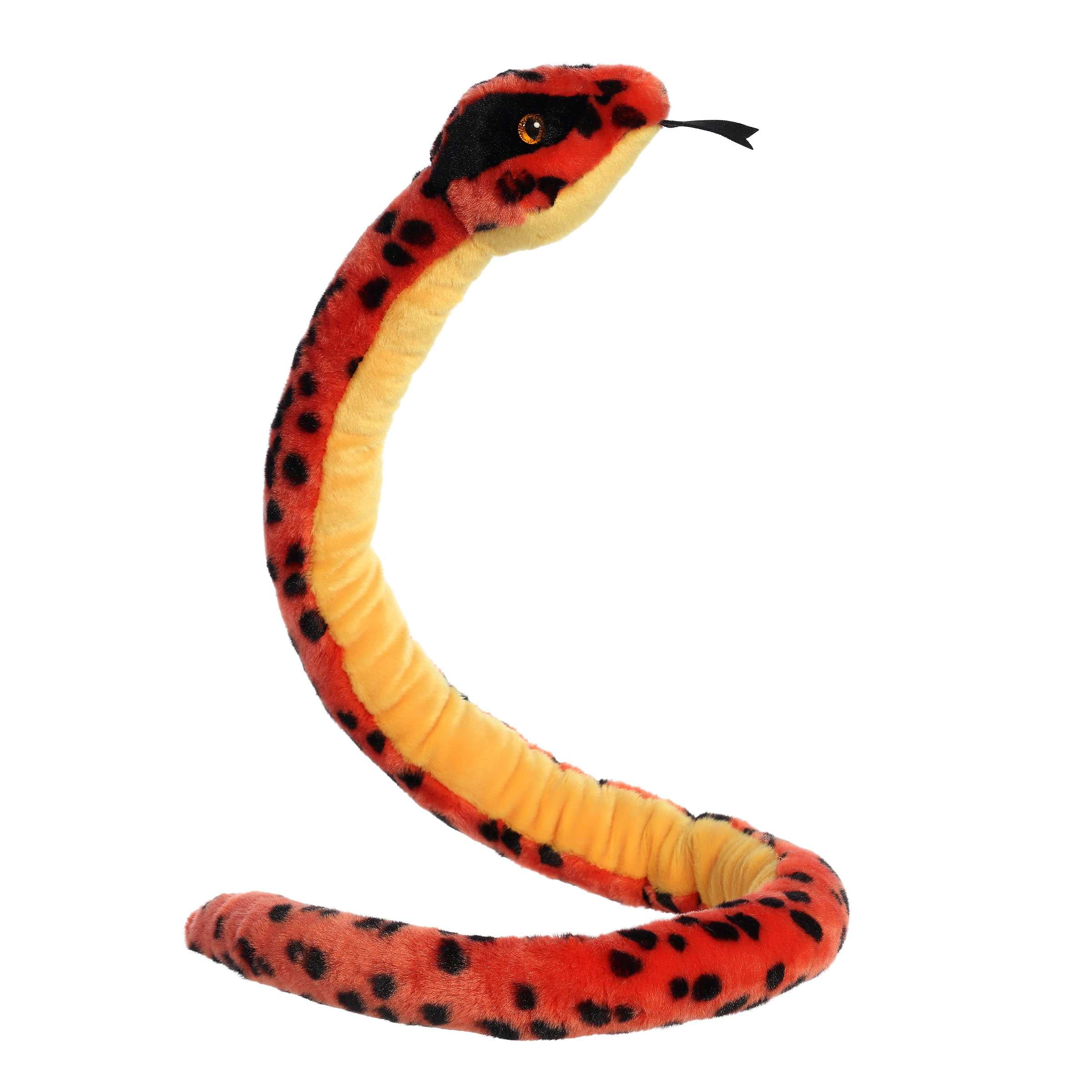 Aurora 03609 50 in. Red Viper Snake Stuffed Animal Plush Toy, Red ...