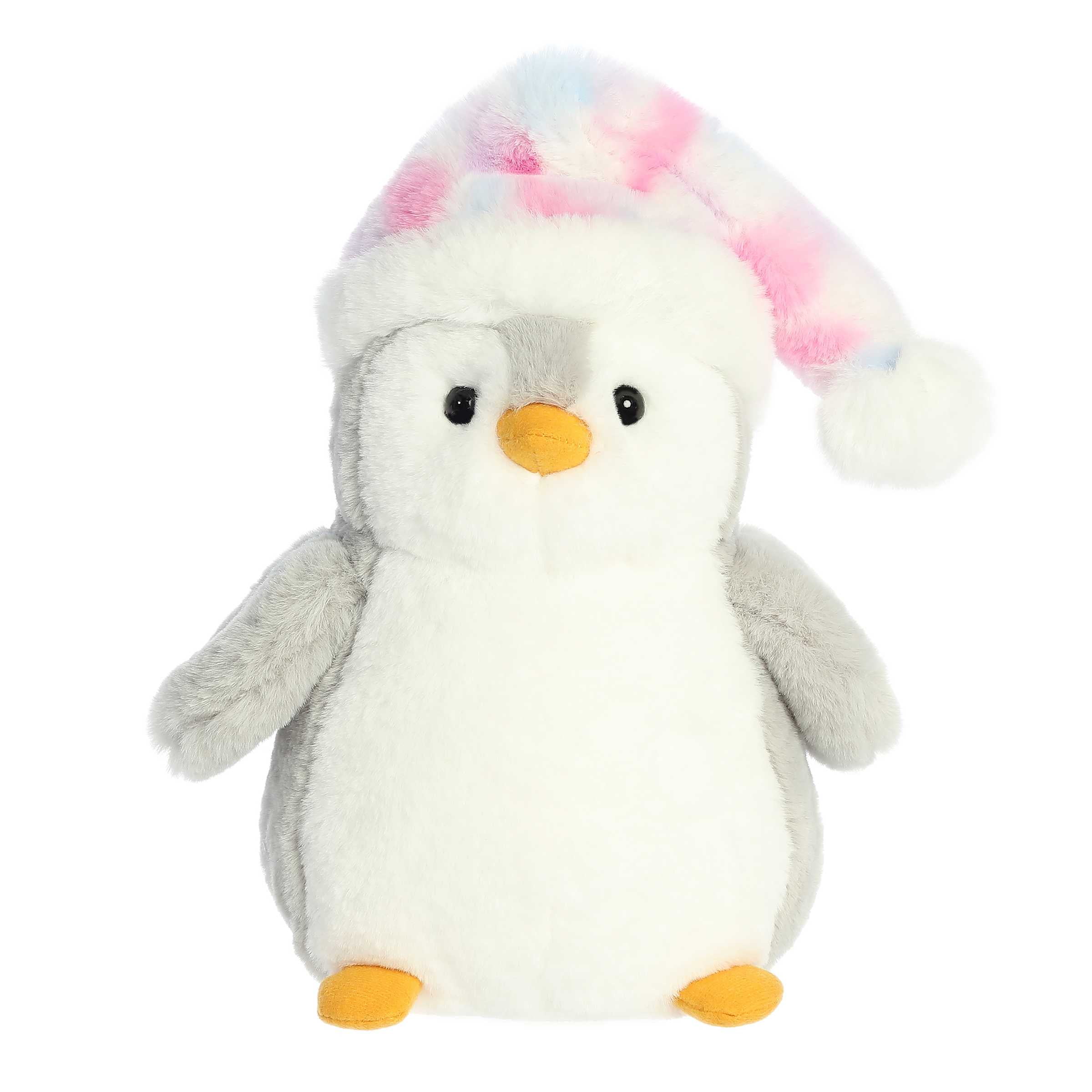 Aurora 10.5 in. Playful Pompom Penguin Pink Mosaic Vibrant Companions ...