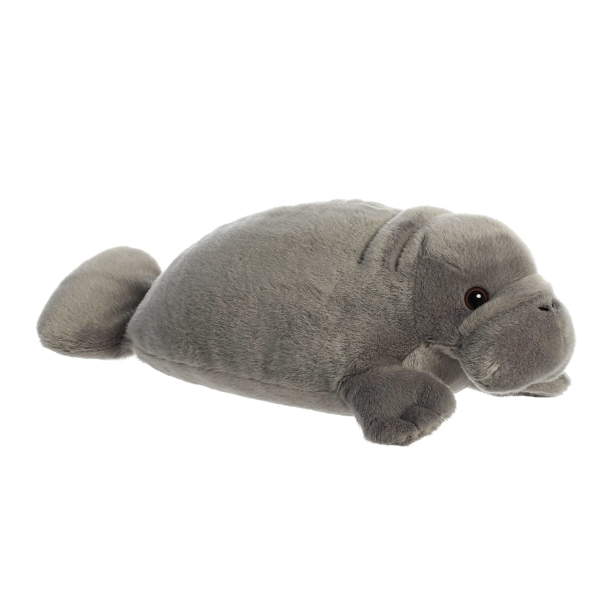 Aurora - Medium Gray Flopsie - 12" Manny Manatee - Adorable Stuffed Animal - Walmart.com