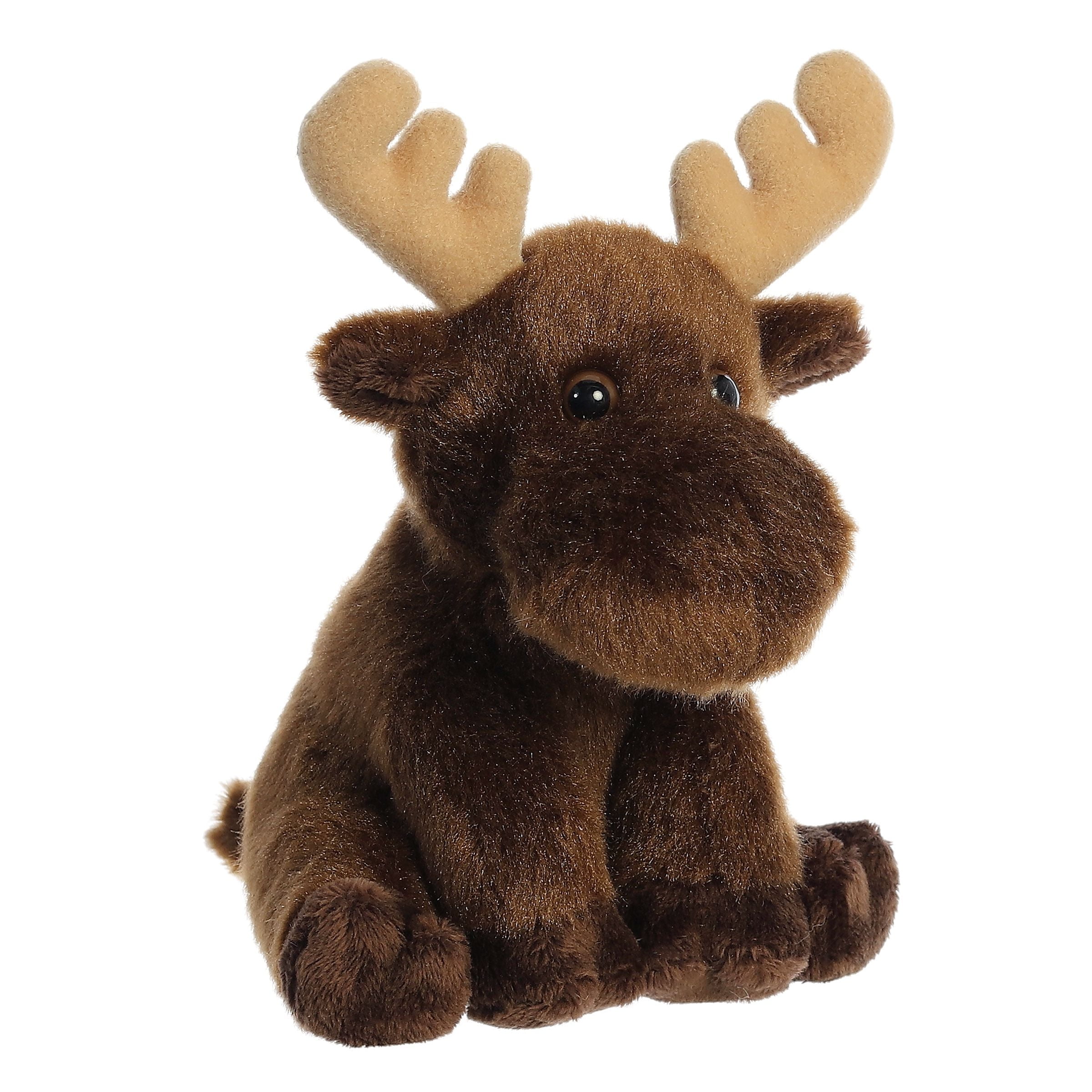 Aurora 5 in. Lil Monty Moose Lil Wiley Wolf Lil Monty Moose Stuffed ...