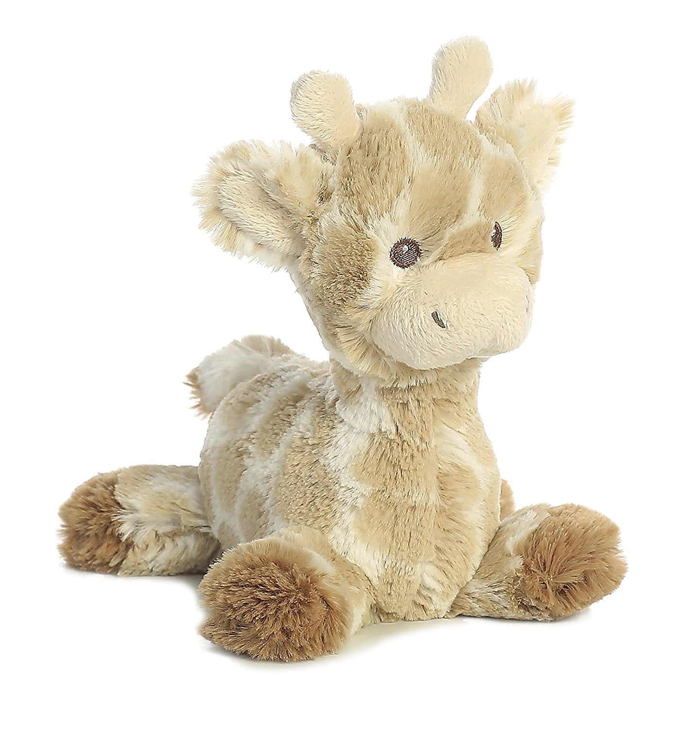 Aurora Baby Soft Small 7.5 in. Loppy Giraffe Rattle Stuffed Animal ...