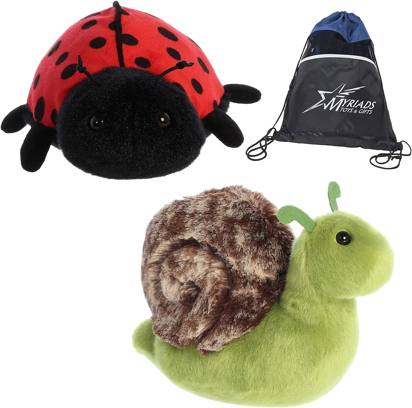 Aurora 8" Flopsie Spring Critters: Ladybug and Slow Snail with ...