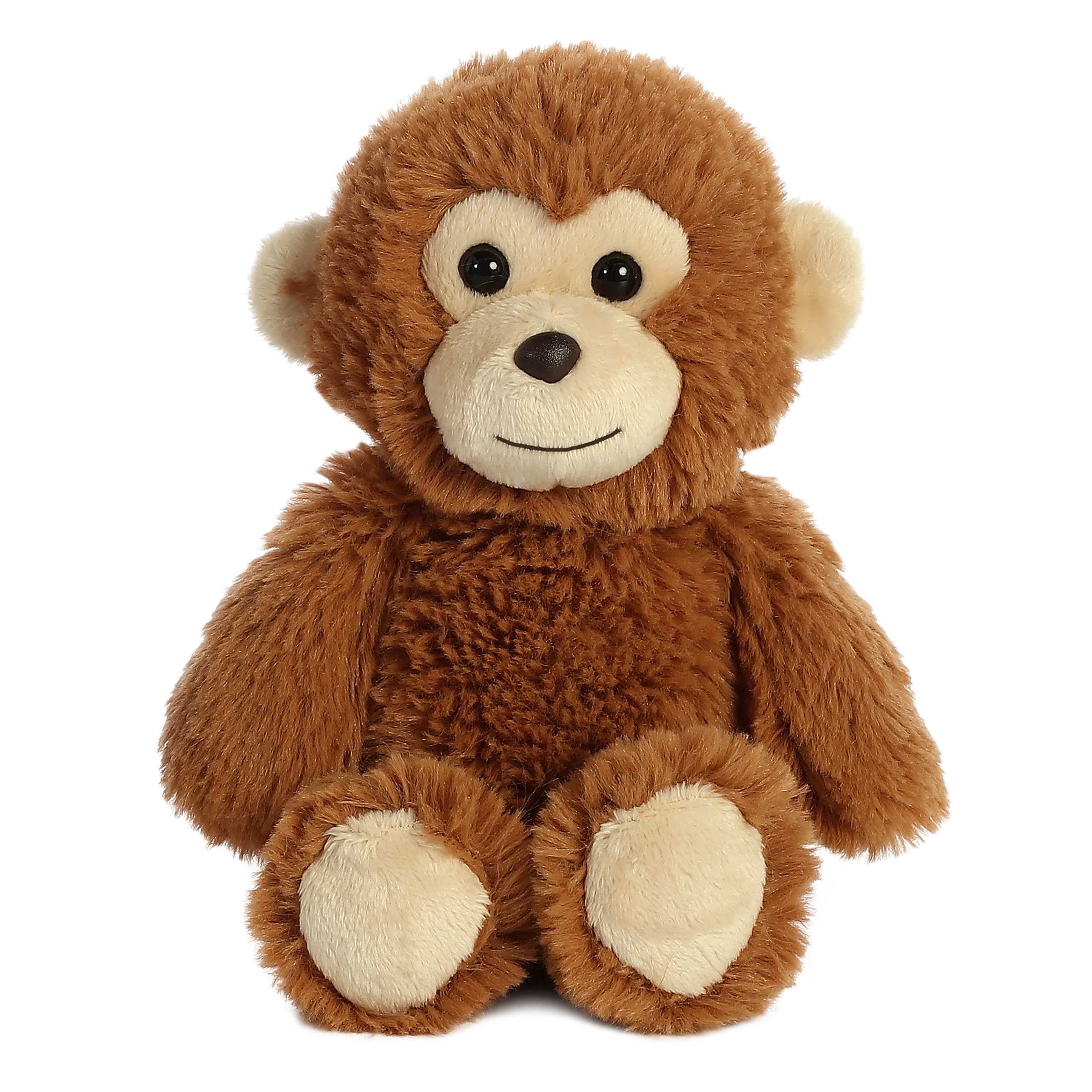 Aurora - Small Brown Cuddly Friends - 8" Monkey - Playful Stuffed ...