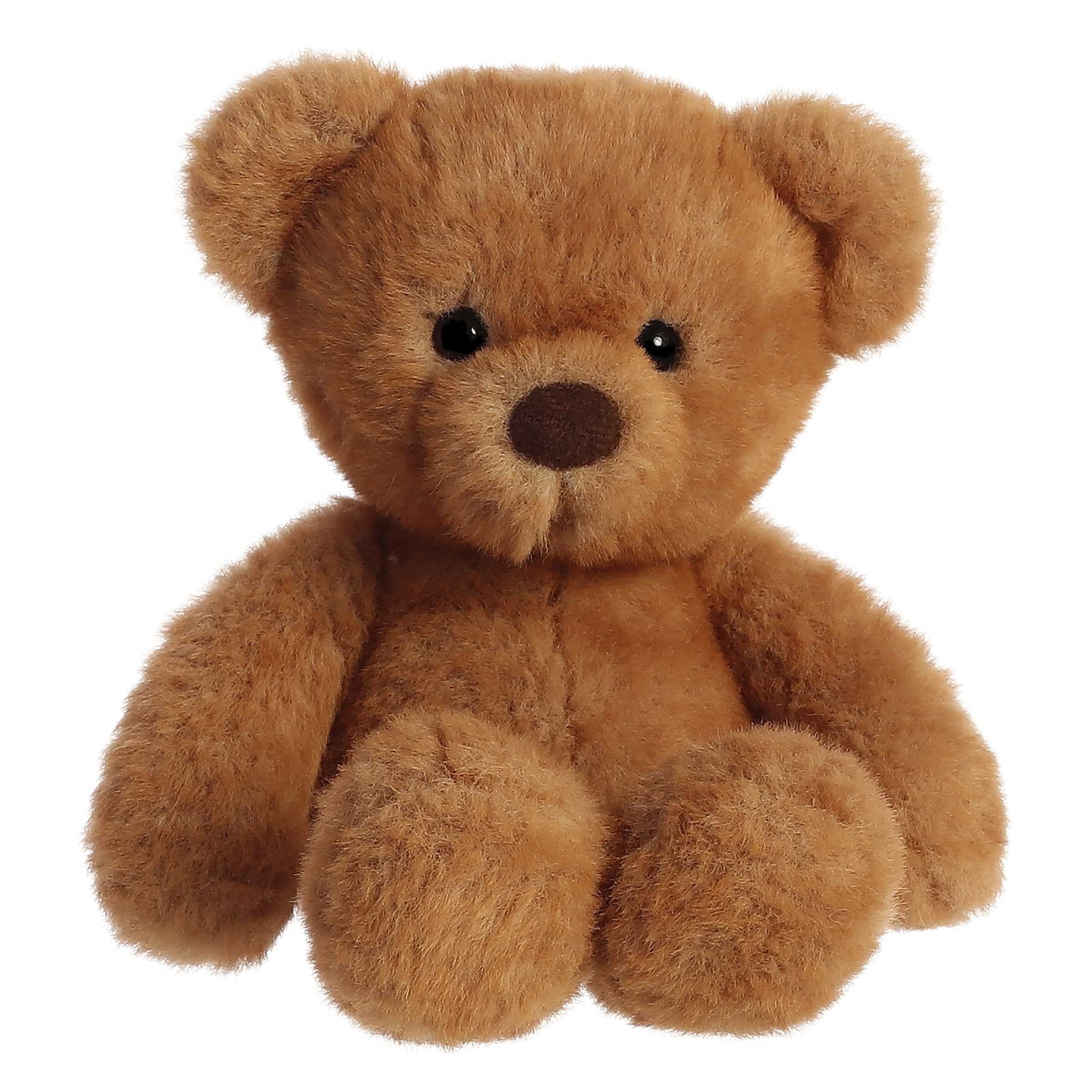 "Aurora - Fluffy Teddy Plush Toy - Small Brown Bear - 9"" Softie Animal ...