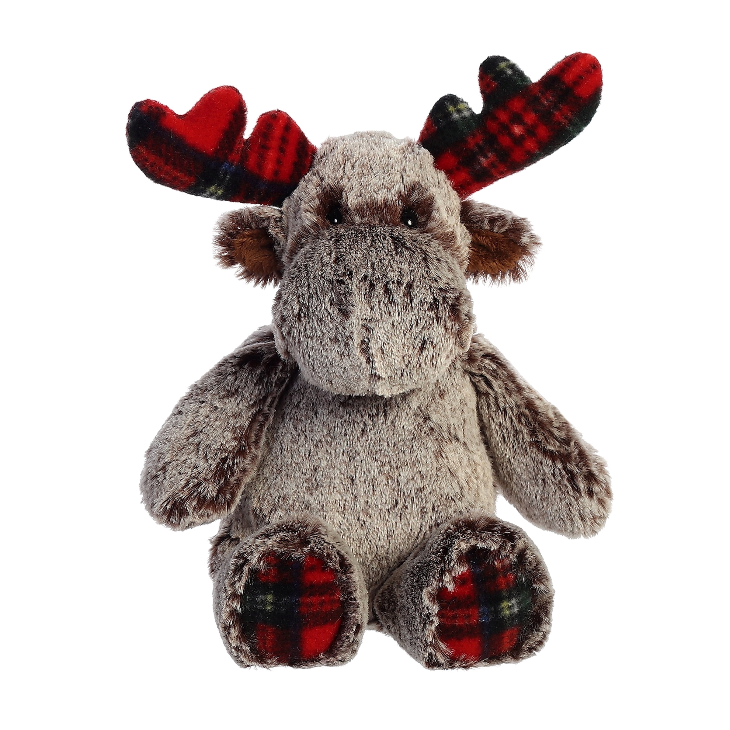Aurora Small Red Holiday 9 Tartan Moose Festive Stuffed Animal Walmart