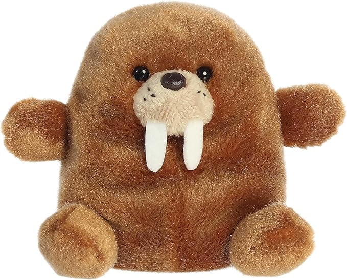 Aurora® Adorable Palm Pals™ Waldo Walrus™ Stuffed Animal - Pocket-Sized Play - Collectable Fun ...