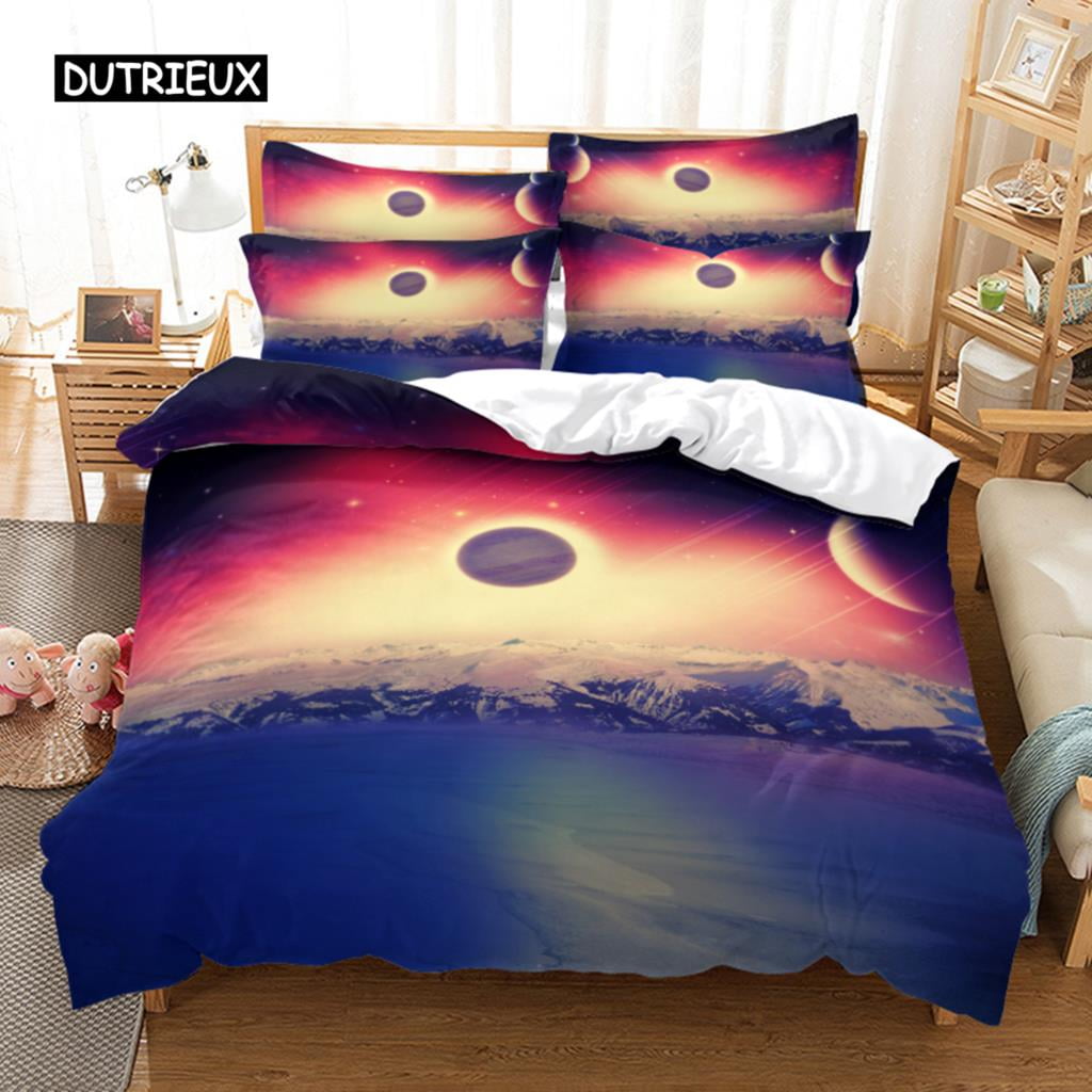 Aurora And Stars Bedding Set Duvet Cover Set 3d Bedding Digital ...