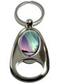 Aurora Borealis Alaska Sky, Chrome Plated Metal Spinning Oval Design ...