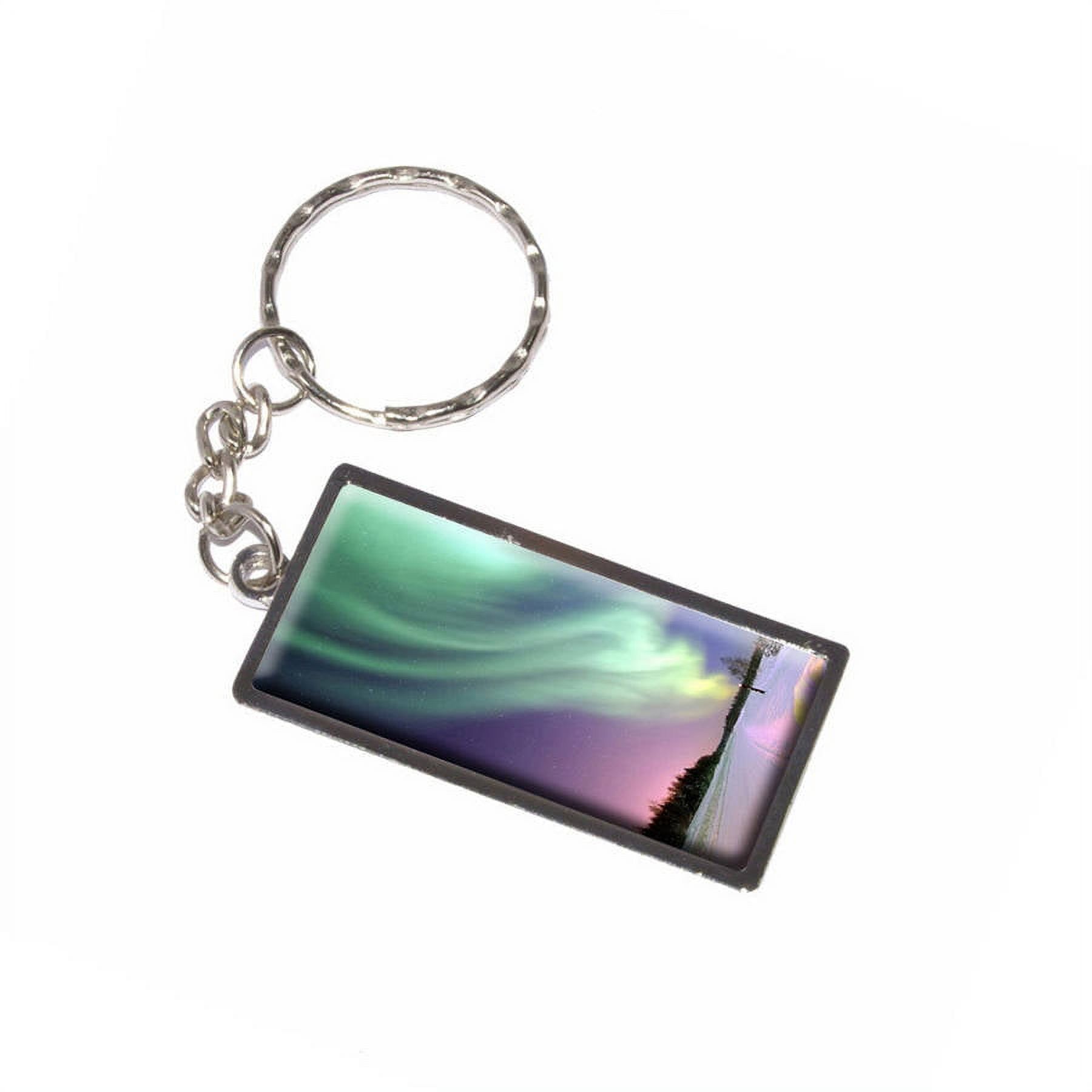 Aurora Borealis Alaska Sky Keychain Key Chain Ring - Walmart.com