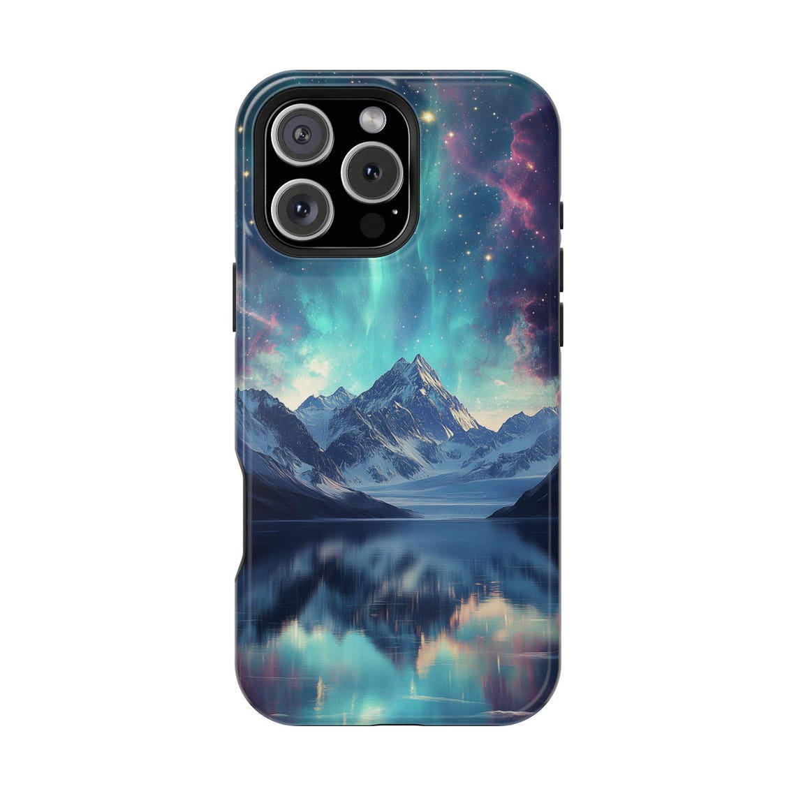 Aurora Borealis Celestial Snow Mountain Northern Lights Case with ...