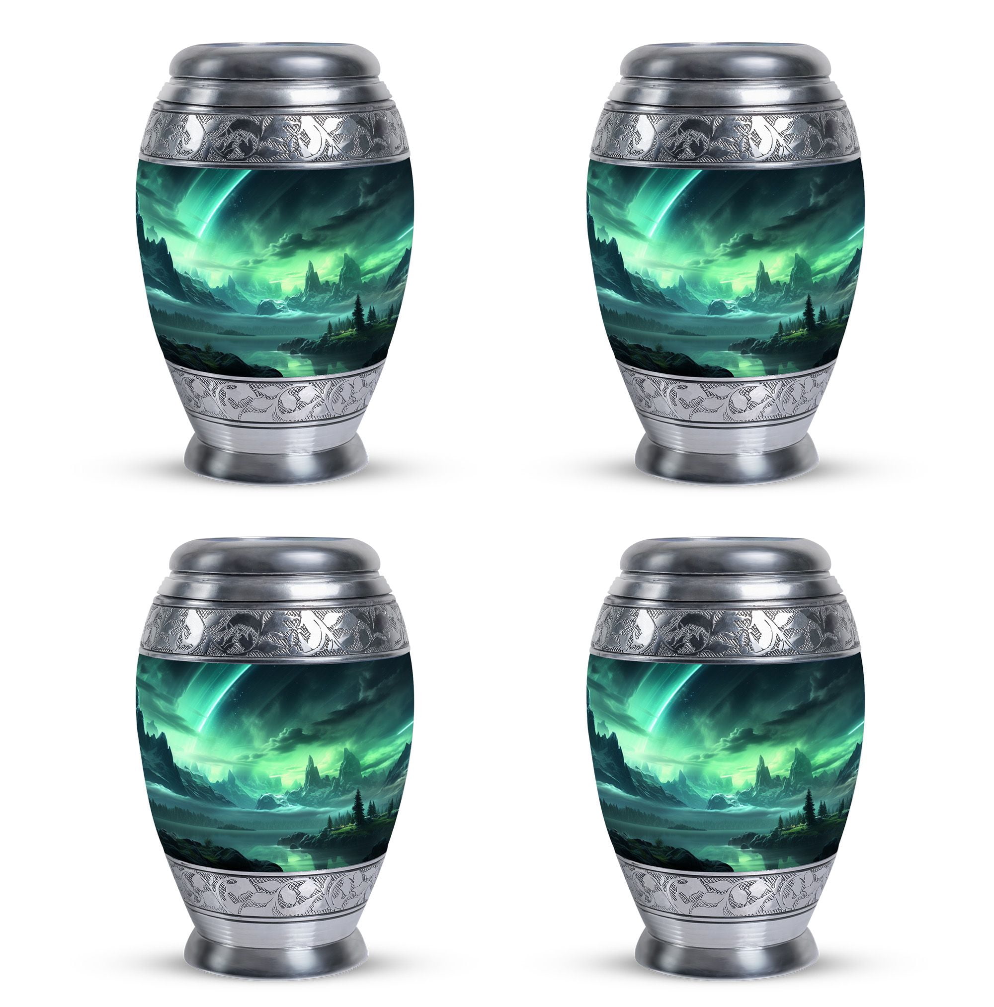 Aurora Borealis Keepsake Urns, Adult Urns For Men - Mini Urns For Ashes ...