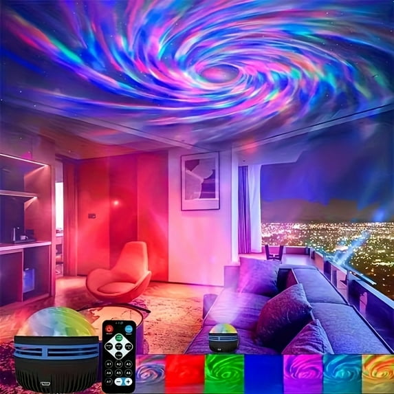 Aurora Borealis LED Projector | 7 Modes, Dimmable, USB-C Powered, ≤36V ...