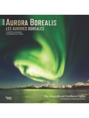 Aurora Borealis Les Aurores BorÃ©ales 2025 12 X 24 Inch Monthly Square ...