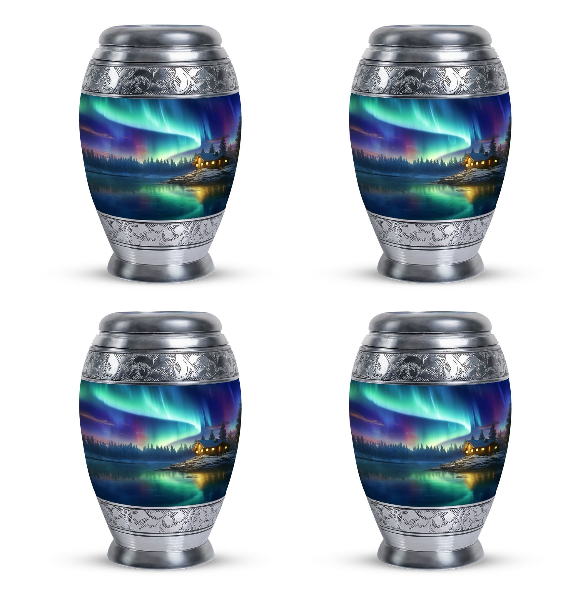 Aurora Borealis Memorial Urns And Keepsakes For Ashes - Small Urn For ...