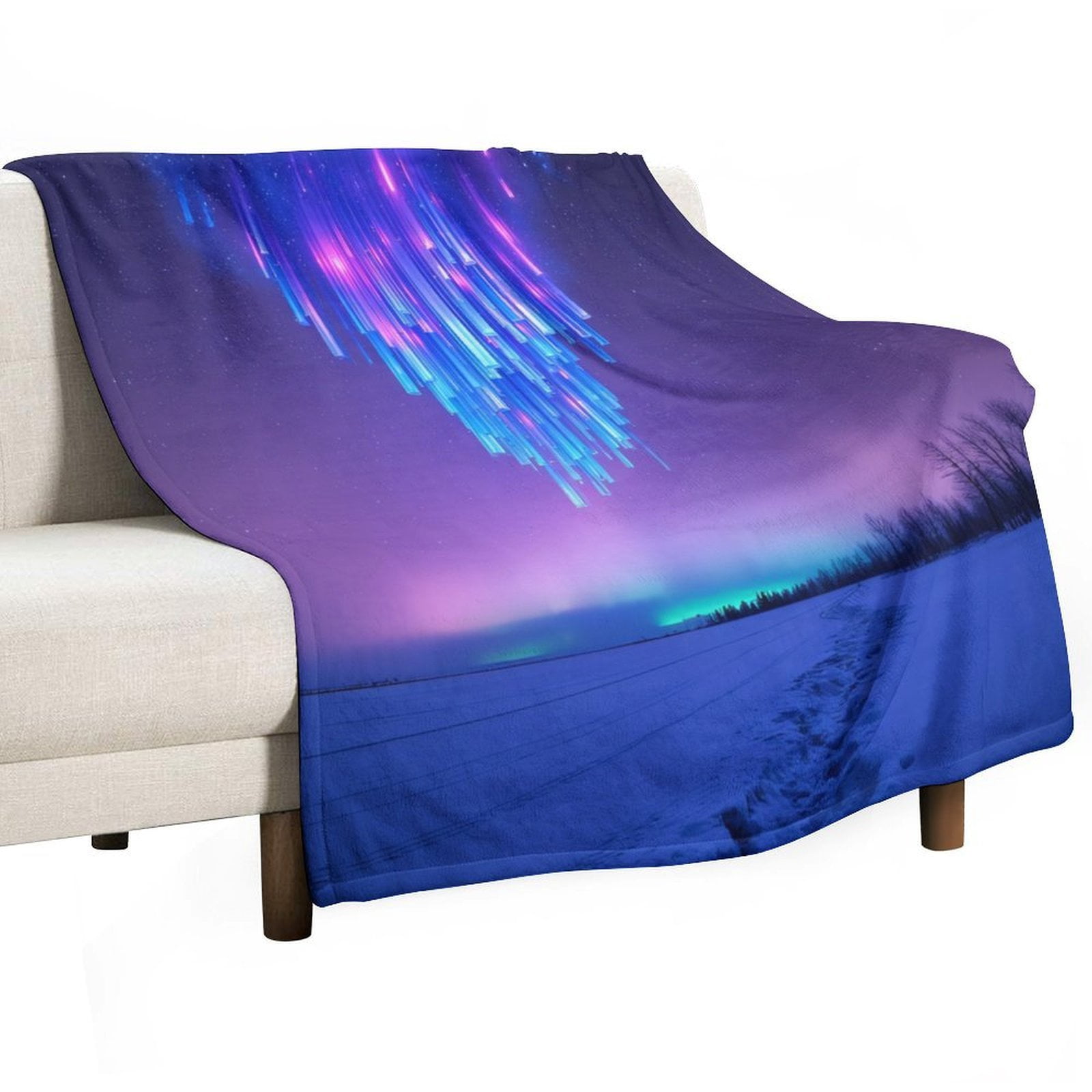 Aurora Borealis Night Glow Blankets Bedroom Living Room Sofa Throw ...