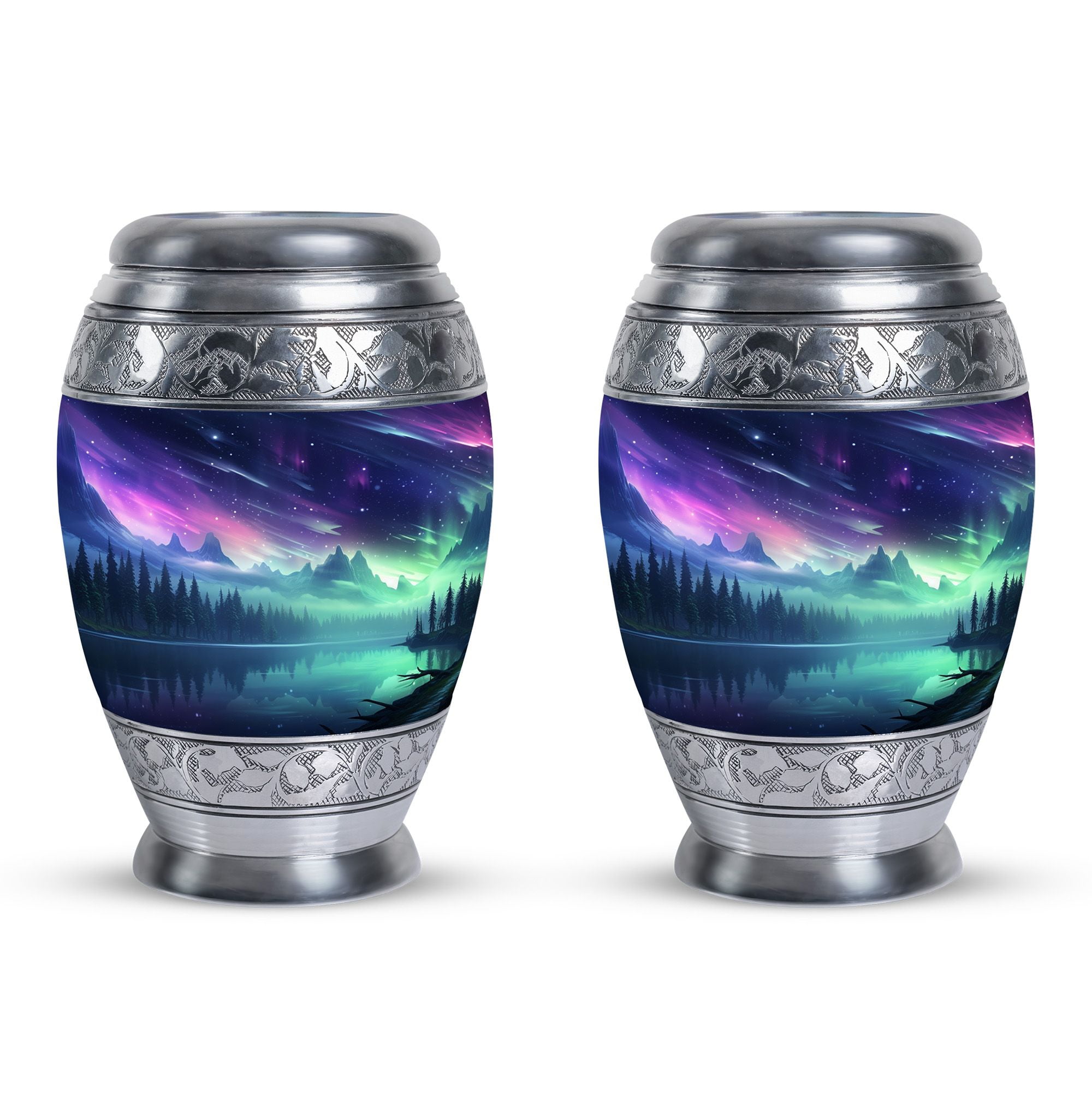 Aurora Borealis Northern Lights Cremation Urns, Little Urns For Human ...
