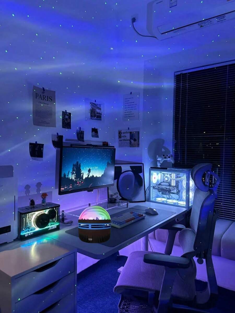 Aurora Borealis Northern Lights Projector, LED Galaxy Starry Sky Night ...