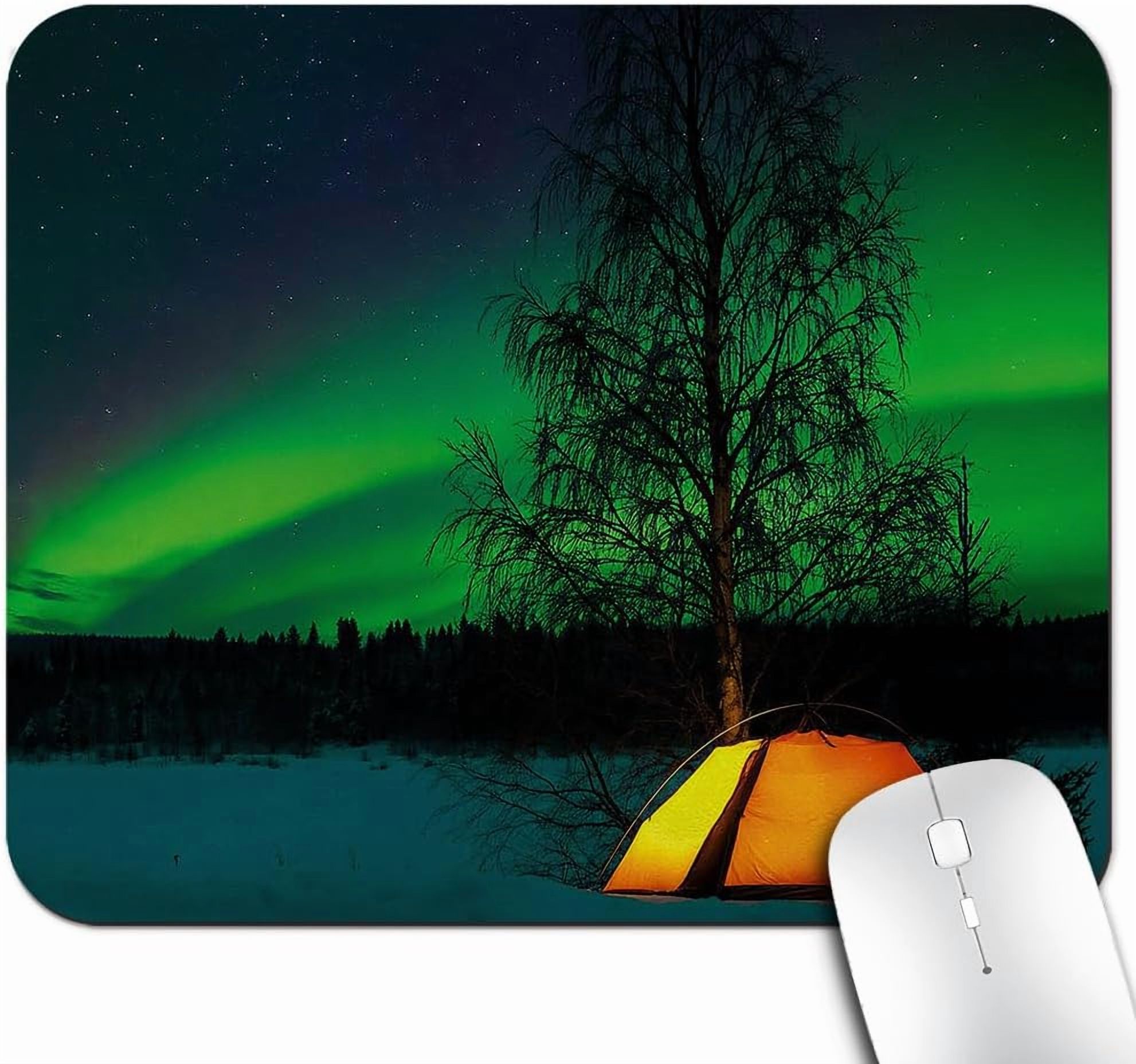 Aurora Borealis Office/Gaming Mouse Pad 9.5"x7.9", Anti-Slip Mat for ...
