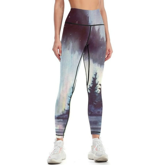 Aurora Borealis Reflections Leggings Legging sport Sweatpants Womens ...
