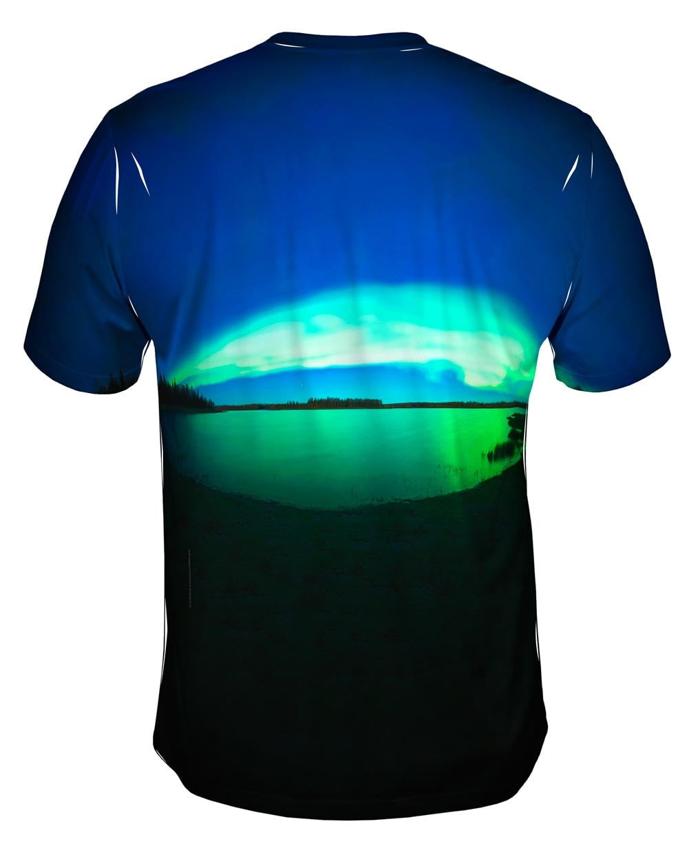 Aurora Borealis Sky Blue Mens T-Shirt All Over Print - Walmart.com