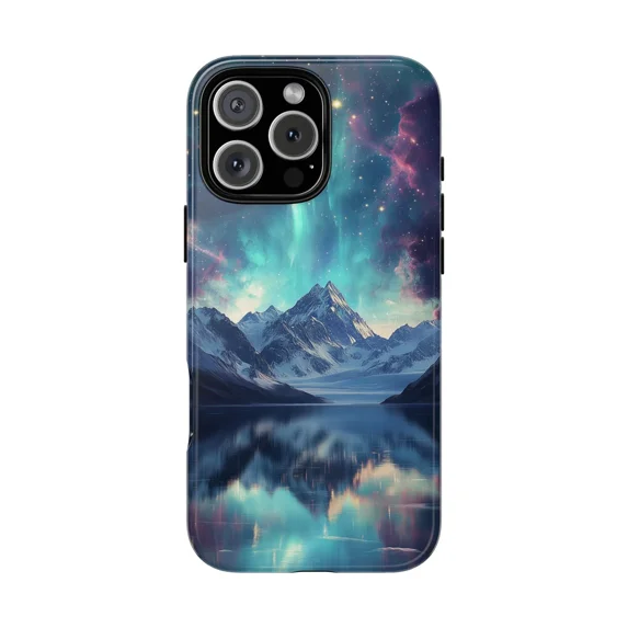 Aurora Borealis Snow Mountain View iPhone Case 17 11 12 13 14 15 16 Pro Max - Walmart.com