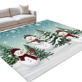 Aurora Christmas Snowman Washable Rug 3x5 Area Rug for Living Room ...