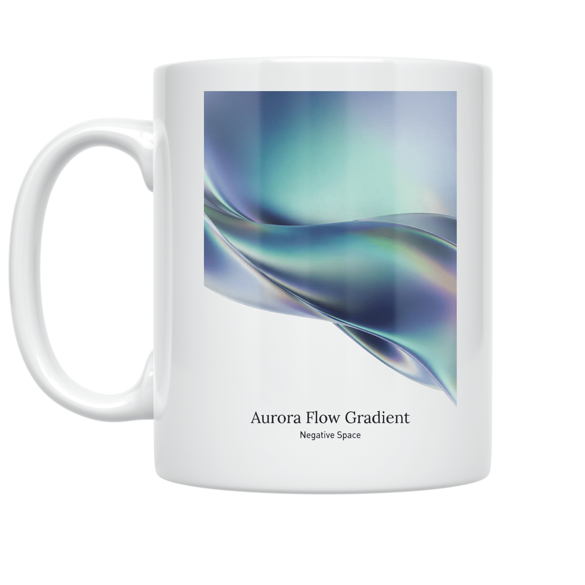 Aurora Flow Gradient Design - Art Lovers - 11 oz Ceramic Coffee Mug ...
